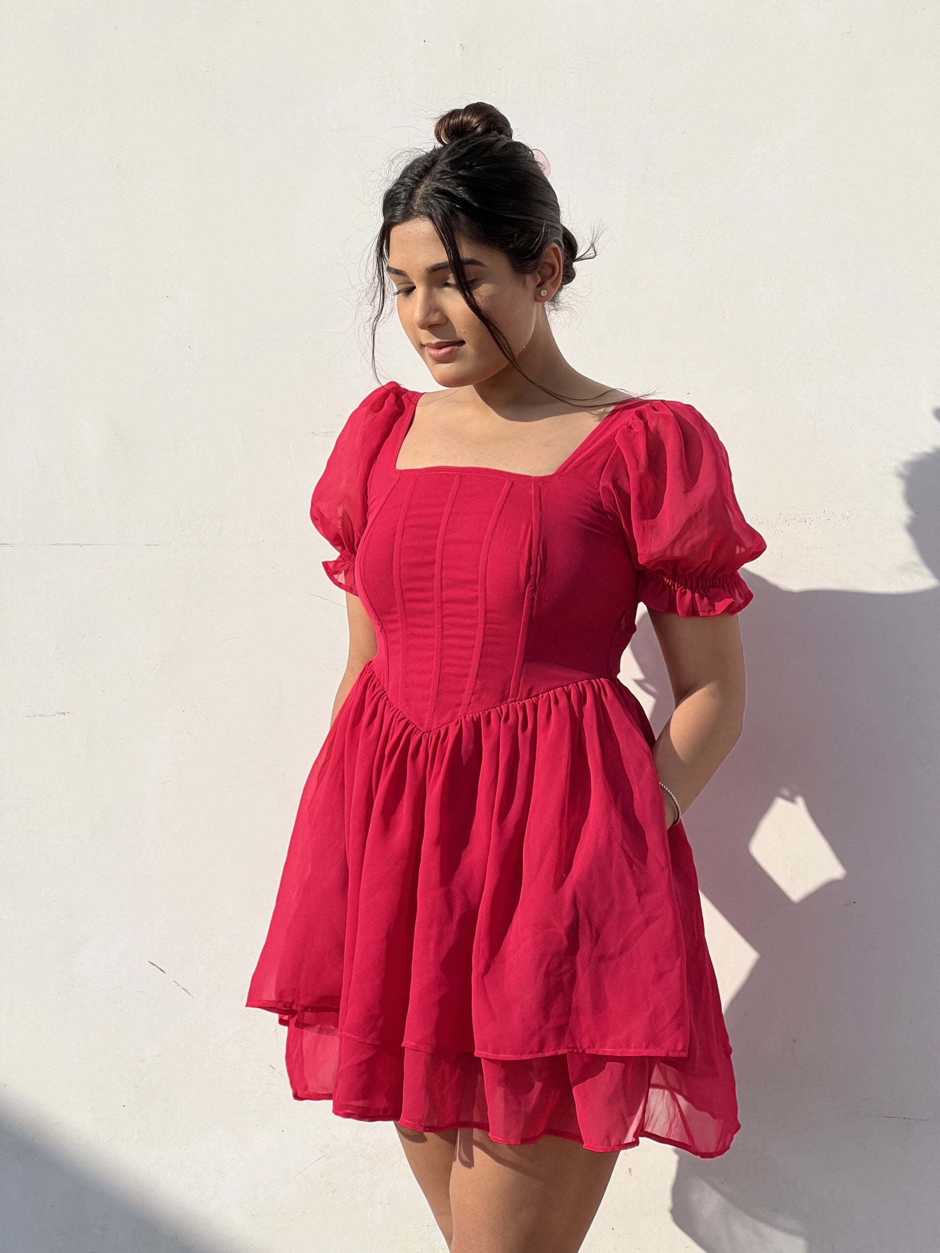 TWIRL GIRL – Hot pink corset dress – Myclo