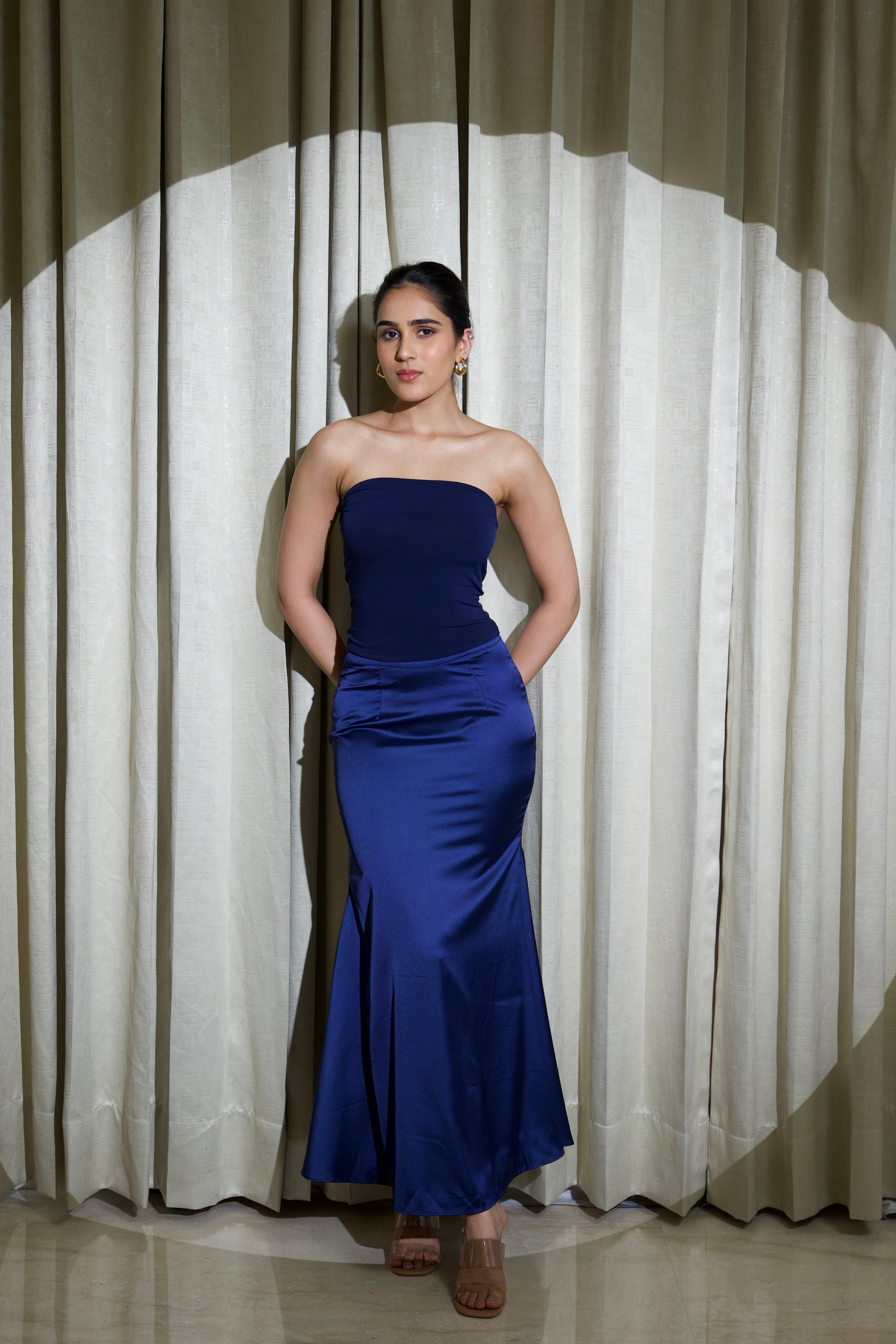 Navy Luxe Satin Set – MYCLO