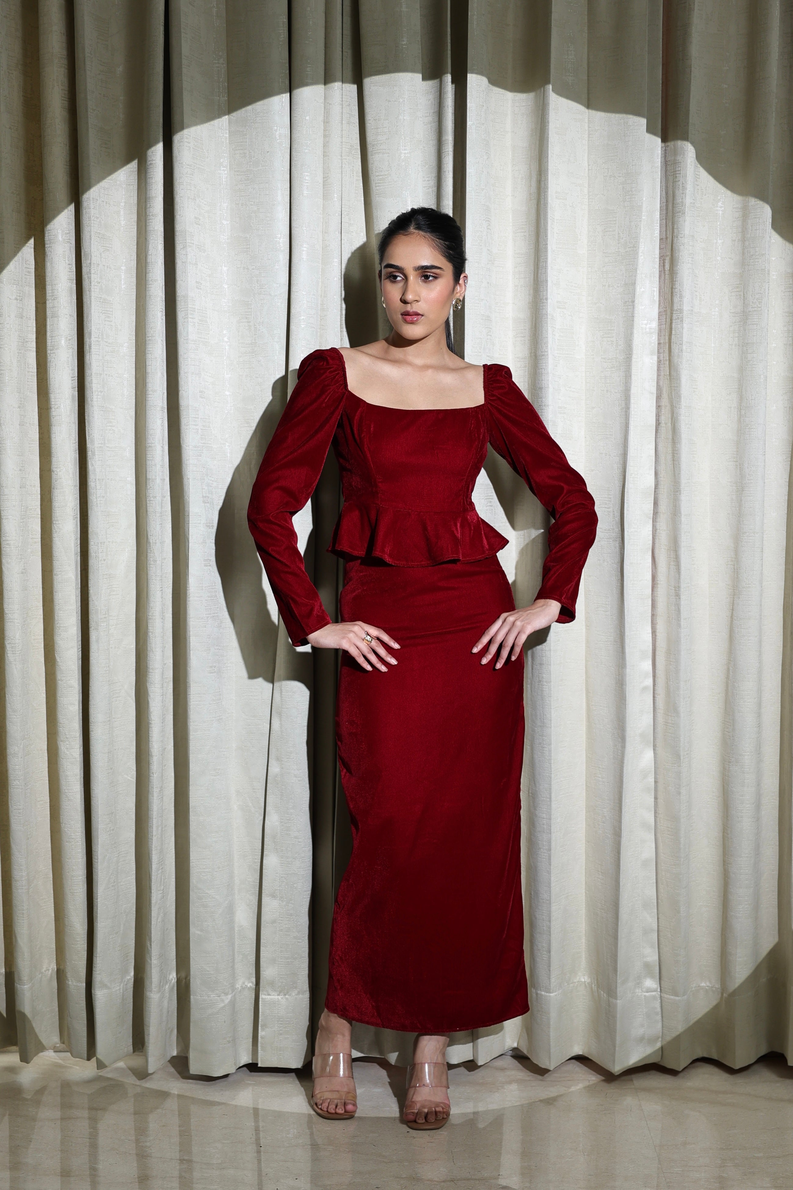 Maroon Muse Co-ord – Myclo