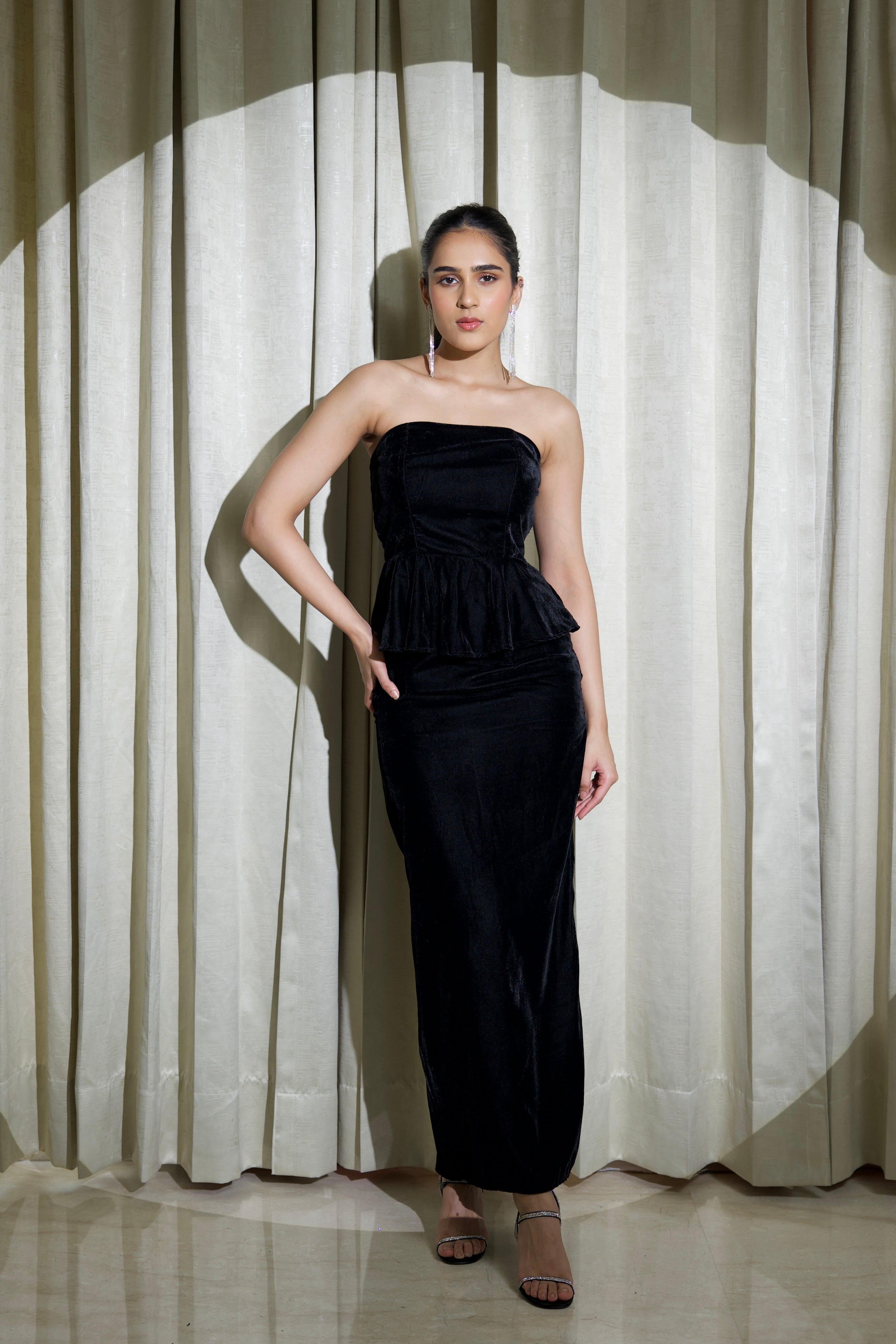 Black Luxe Peplum Duo – MYCLO